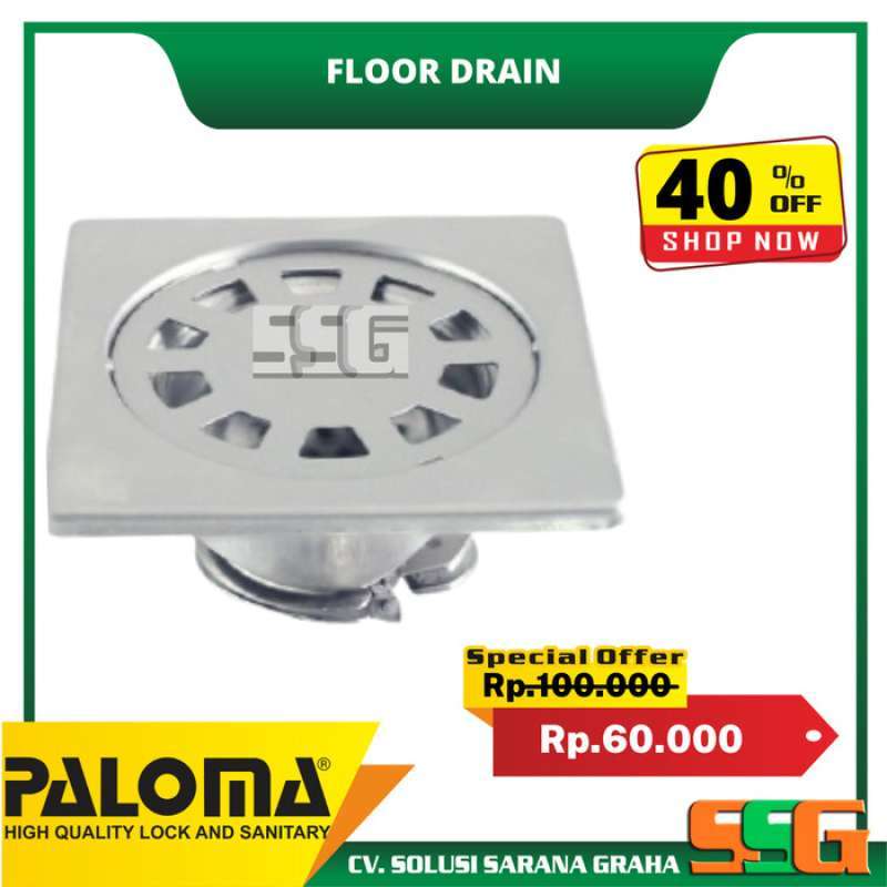 Promo Floor Drain PALOMA FDP1201 Tempat Pembuangan Air Kamar Mandi ...