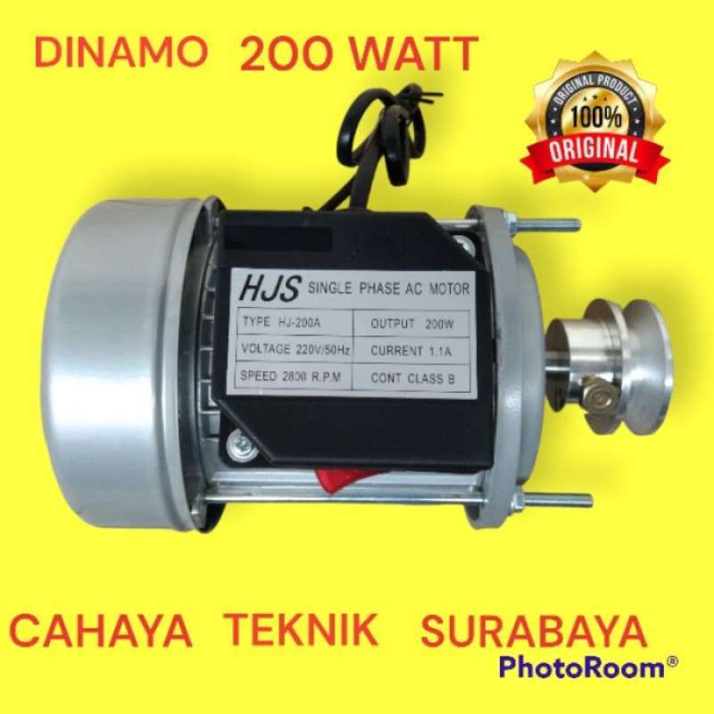 Promo Dinamo Penggerak Serbaguna 200 Watt Komplit Pully 2 Inchi Diskon 23% di Seller Huskar ...