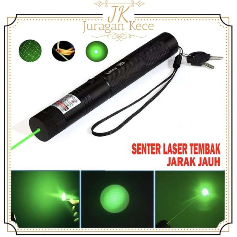 Promo Green Laser Pointer 303 Senter Presentasi Jarak Jauh Rechargeable ...