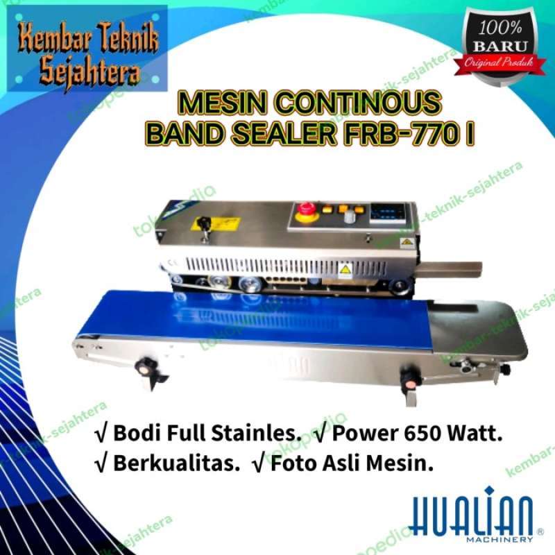 Promo Mesin Pres Plastik Kemasan/Band Sealer Frb-770 I Hualian Otomatis Diskon 23% di Seller ...
