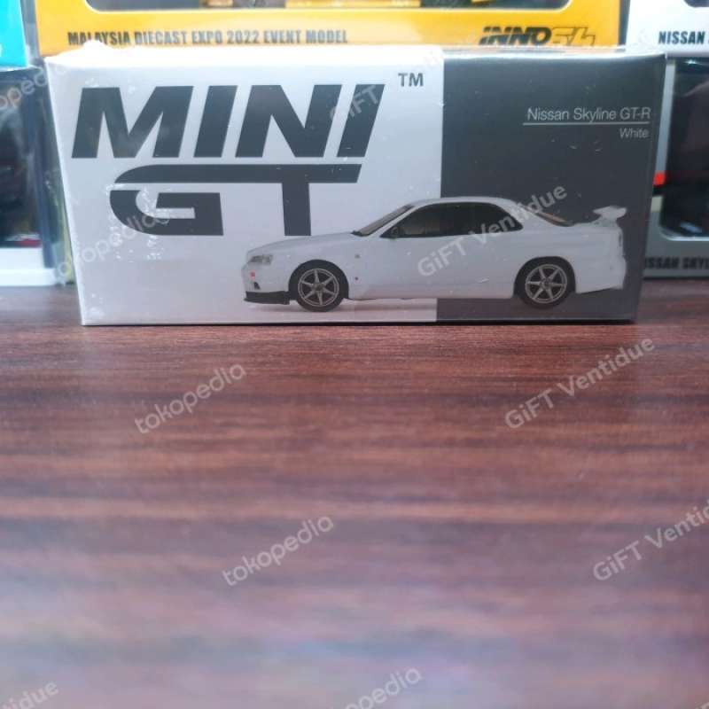 Promo Mini Gt Minigt Mgt 397 Nissan Skyline Gt-R R34 V Spec N1 White ...