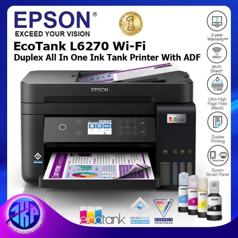 Jual Epson L6270 WiFi Duplex All In One Ink Tank Printer With ADF di ...