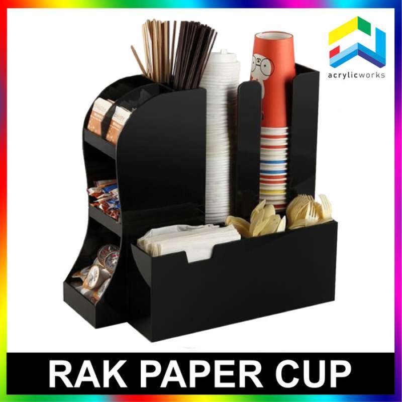 Promo Rak Paper Cup Complete Model + Extension 9Oz Single Bar Diskon 25 ...