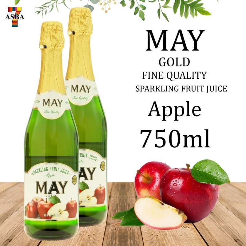 Jual MAY SPARKLING FRUIT JUICE APPLE 750ML di Seller TOKO ASBA7 - Bidaracina, Kota Jakarta Timur ...