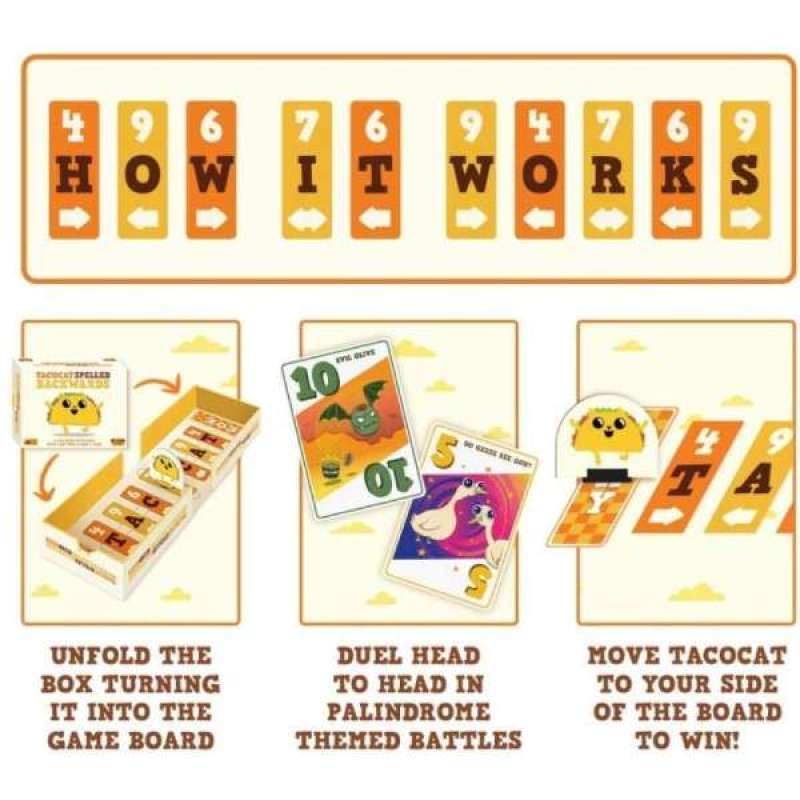 Promo Tacocat Spelled Backwards Board Game By Exploding Kittens Diskon ...