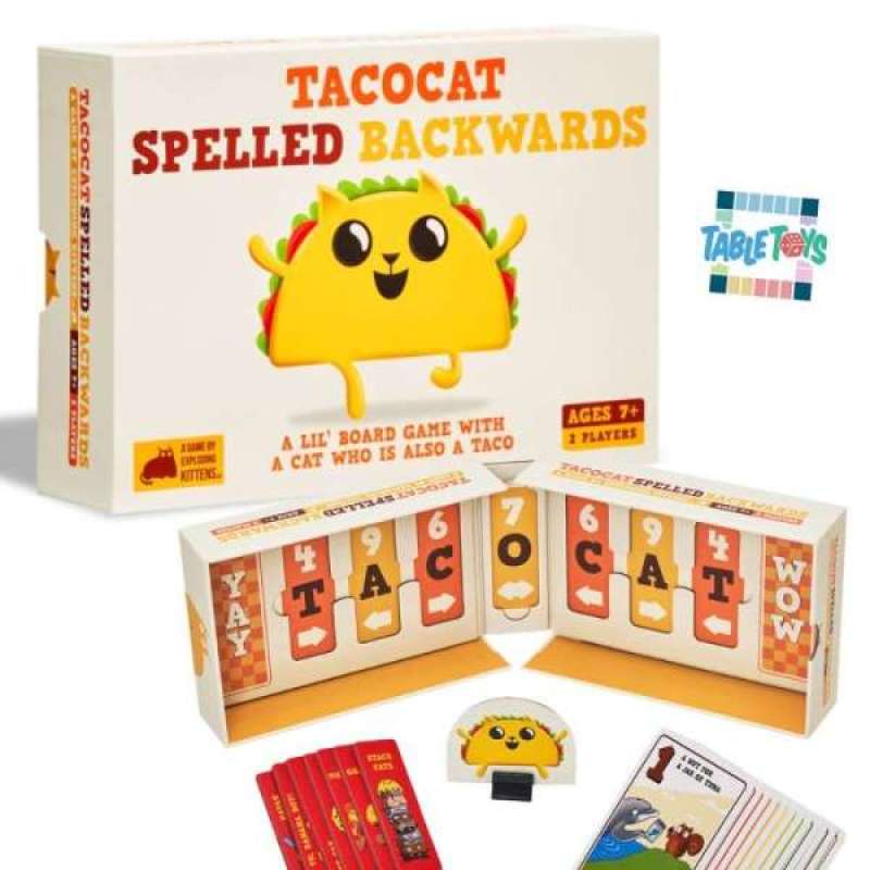Promo Tacocat Spelled Backwards Board Game By Exploding Kittens Diskon ...
