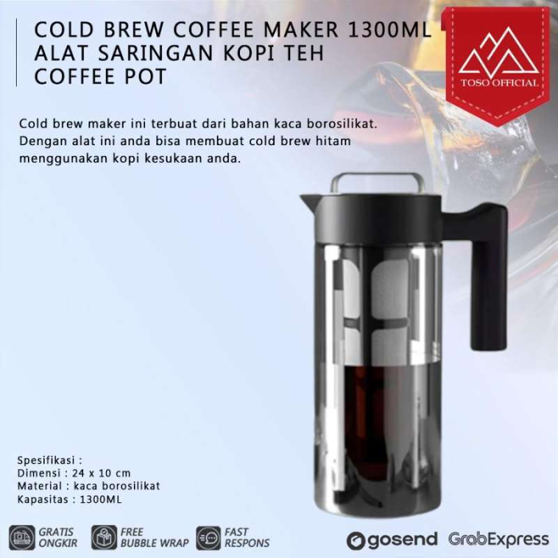 Promo COLD BREW COFFEE MAKER 1300ML KOPI TEH CONCENTRATE MAKER ALAT ...
