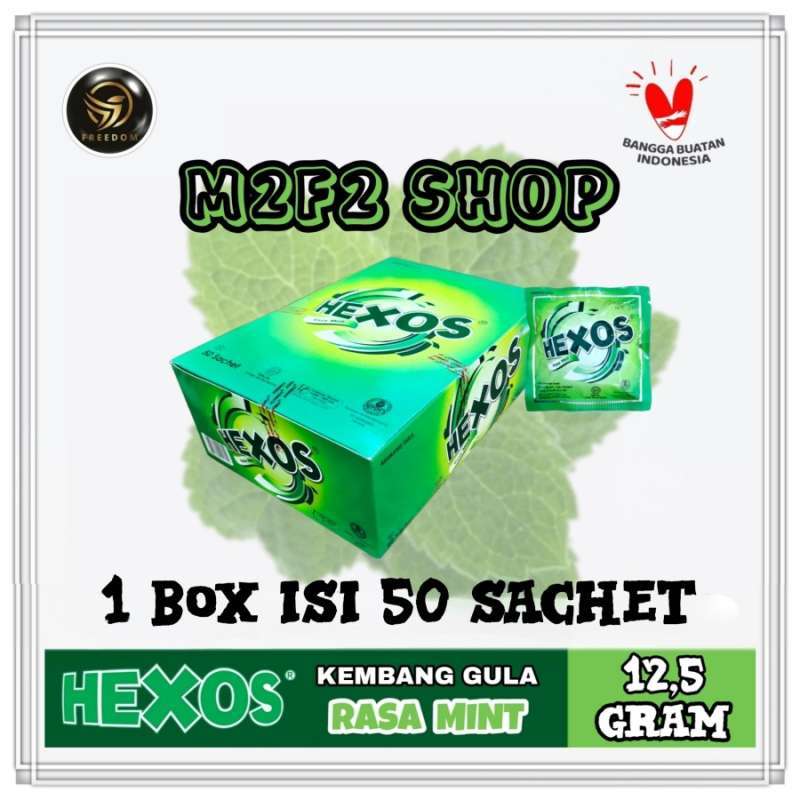 Promo Permen Hexos Rasa Mint Sachet Isi 5 Butir - 12,5 gr (Kemasan 1 ...
