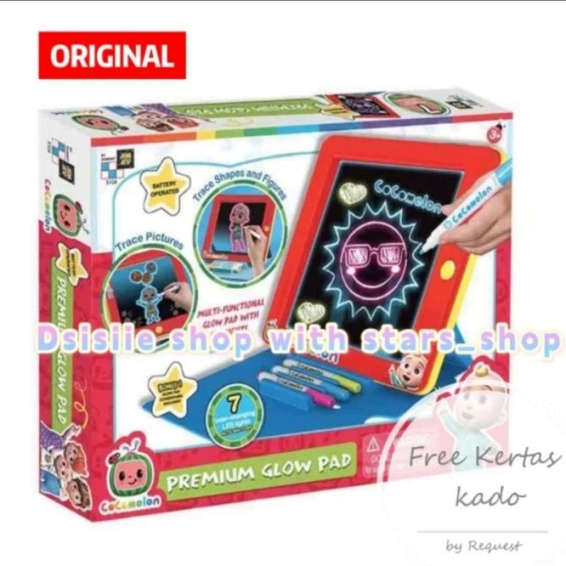 Promo Cocomelon Premium Glow Pad Original / Magnetic Draw Pad Diskon 23% di Seller Indah Toys ...