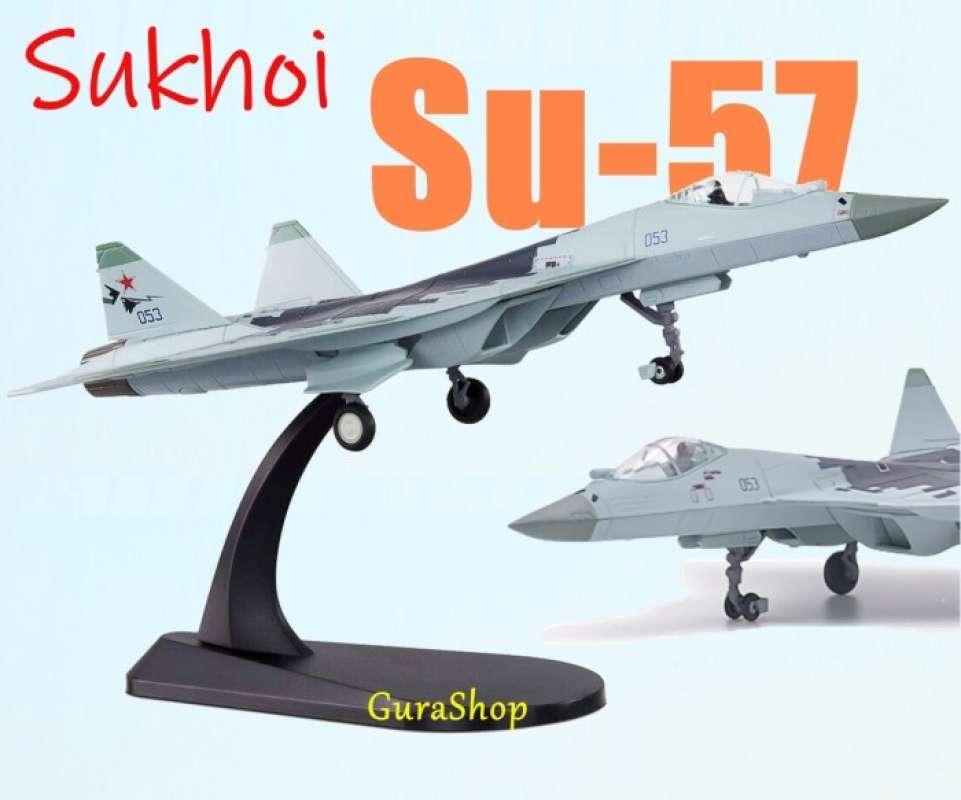 Jual Miniatur Sukhoi Su-57 Pesawat Tempur Siluman 1/100 Di Seller ...