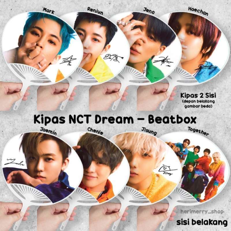 Promo Kipas NCT Dream Beatbox - Merchandise KPOP Hand fan Unofficial ...