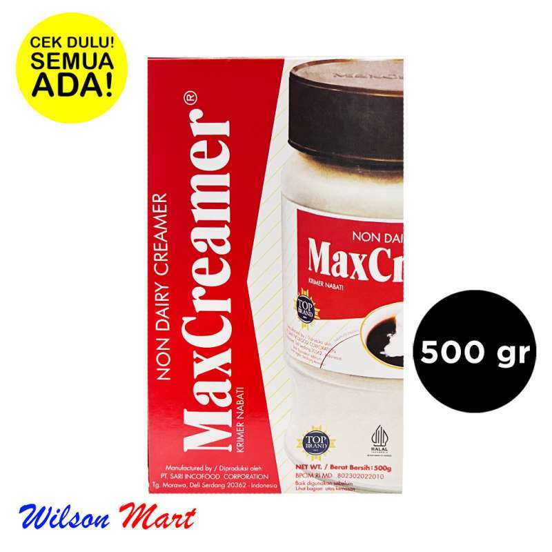 Jual Max Creamer Non Dairy 500 Gram Maxcreamer Krimer Nabati Di Seller ...