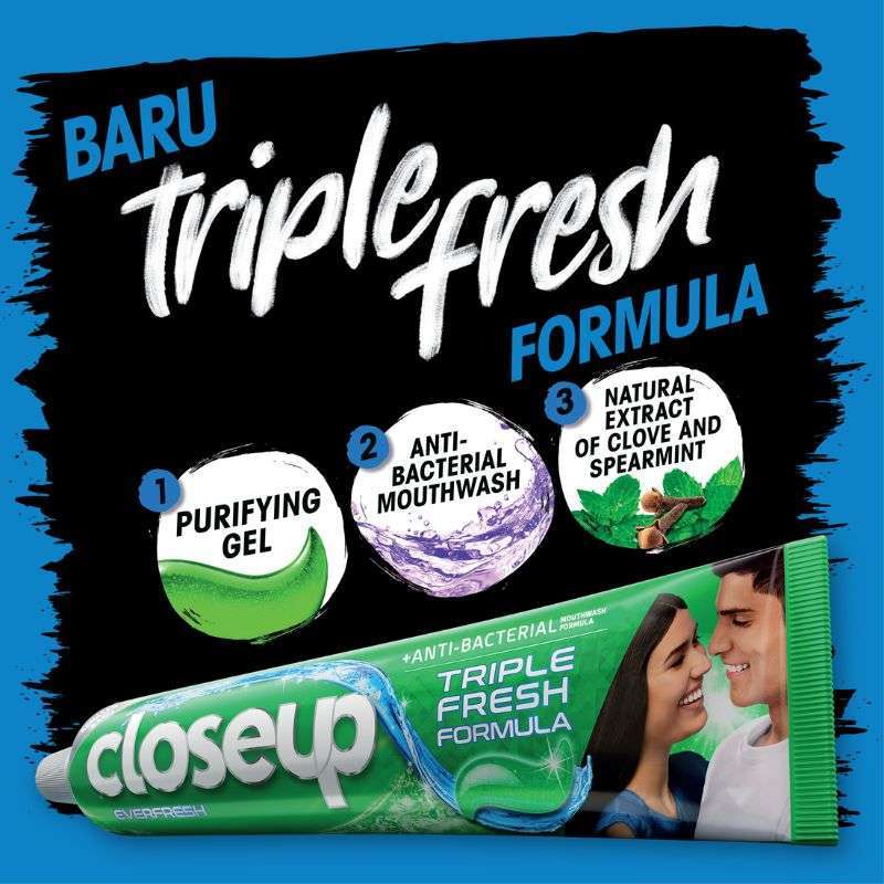 Jual Close Up Ever Fresh Nafas Segar Antibacterial Toothpaste [160 G ...