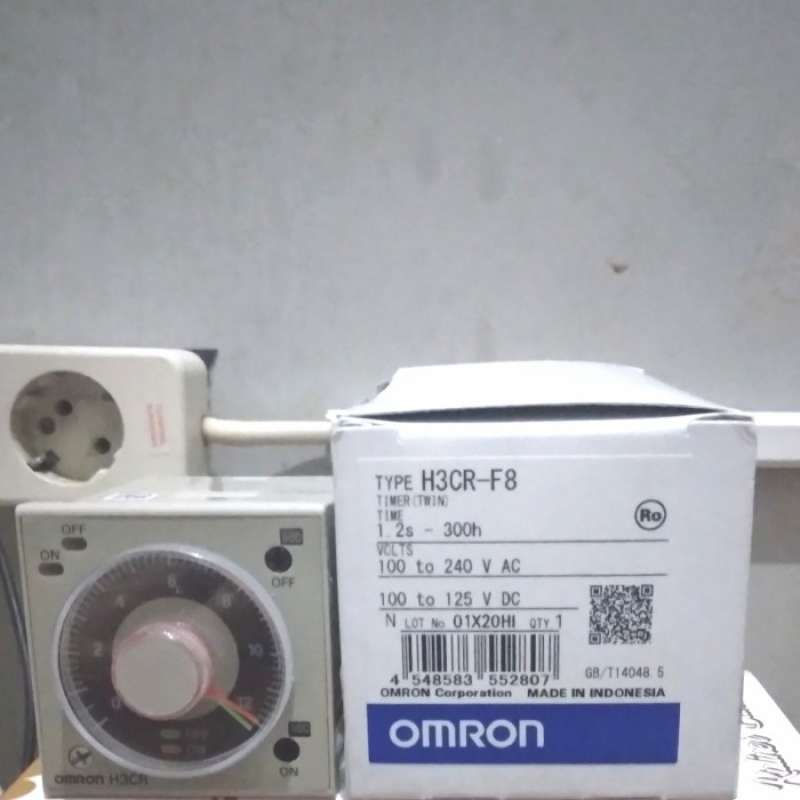 Promo Timer Omron H3cr F8 220v Timer 2 Jarum Twin Timer Omron