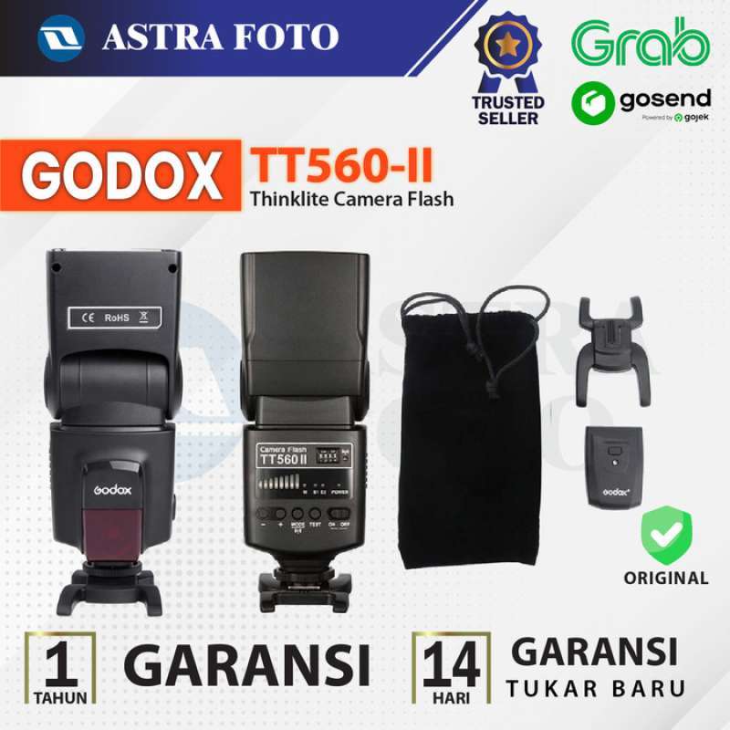 Promo GODOX TT-560 II / TT560II + WIRELESS TRIGGER SPEEDLITE FLASH ...