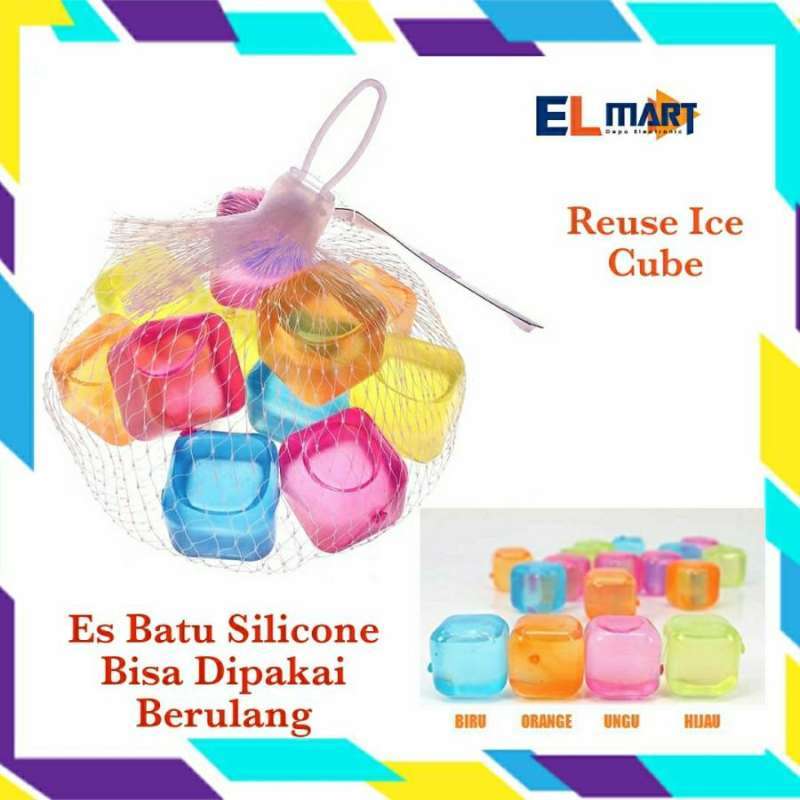 Jual Es Batu Reusable Plastik Bisa Digunakan Berulang Ice Cube Silikon ...