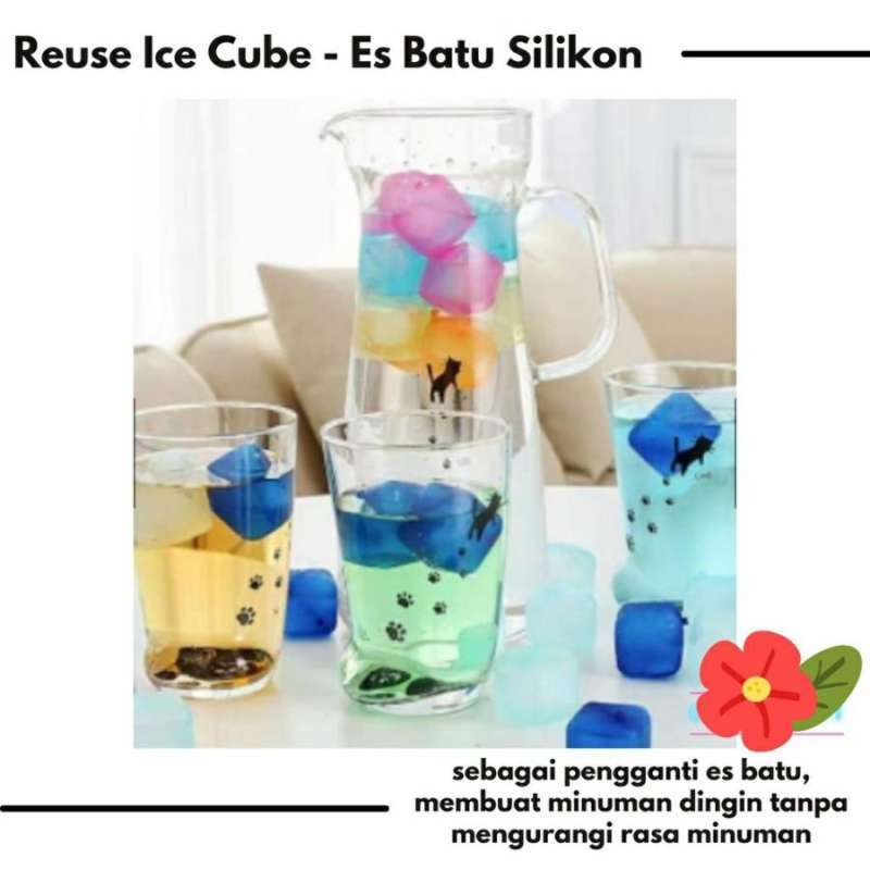 Jual Es Batu Reusable Plastik Bisa Digunakan Berulang Ice Cube Silikon ...