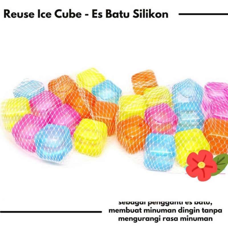Jual Es Batu Reusable Plastik Bisa Digunakan Berulang Ice Cube Silikon ...
