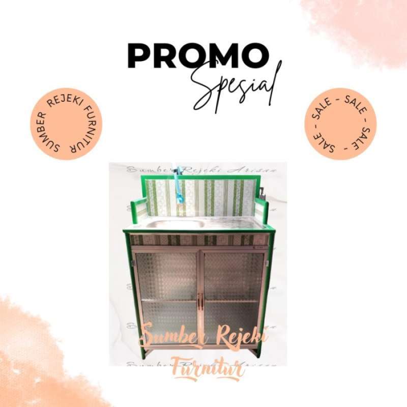 Promo Rak Wastafel 2Pintu (Bonus Kran+Slang) Diskon 23% di Seller Jaya ...