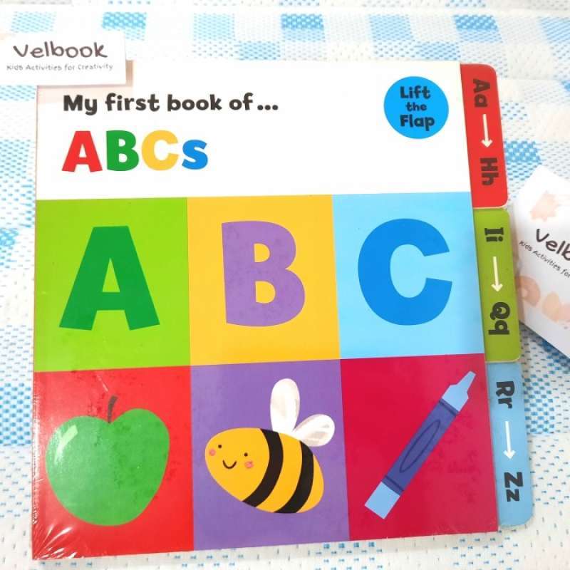 Promo My First Words ABC Alphabet Lift the Flap Book Buku cerita Import ...