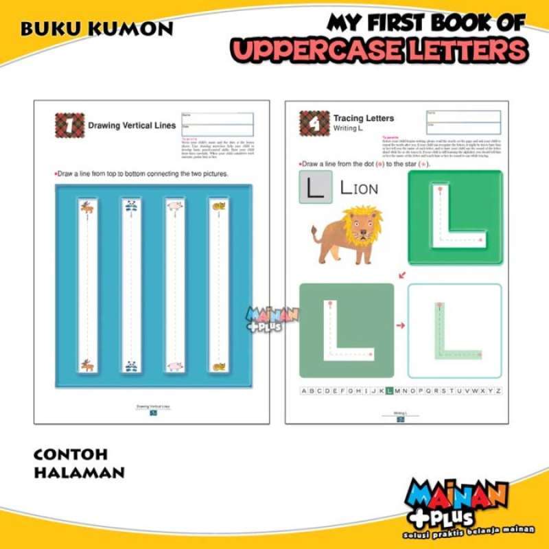 Jual Buku Anak Kumon My First Book Of Uppercase Letters Usia 3 4 5 di ...