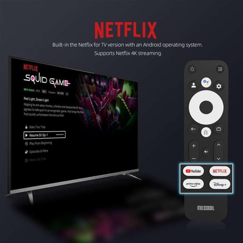 Jual Mecool Km7 Plus - 4k Android Tv Box Netflix Certified 2gb Ram 16gb ...