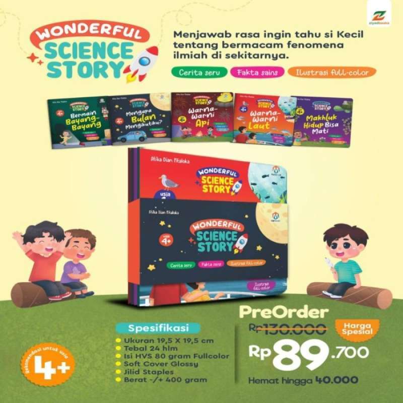 Jual WONDERFUL SCIENCE STORY 4+ Buku Anak Mengenal Alam Sekitar Fakta ...
