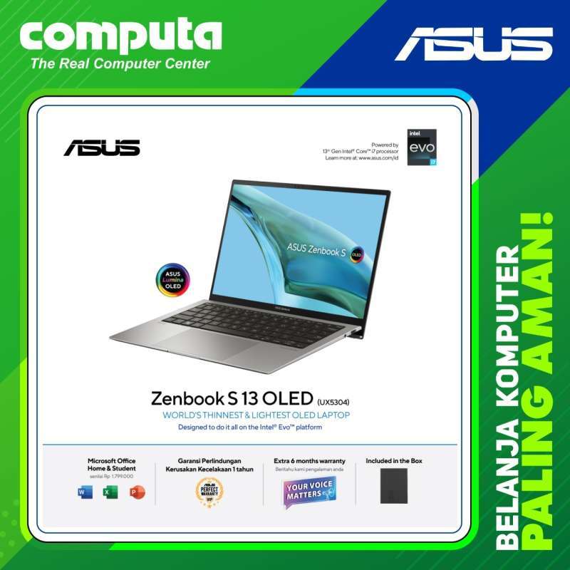 Jual Asus Zenbook 13 Oled Ux5304va-oleds711 I7-1355u 16gb 1tb Ssd Oled Wohs Di Seller Computa ...