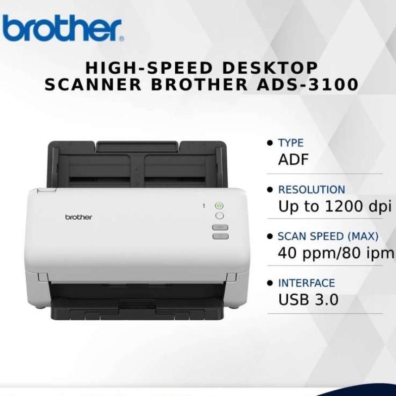 Jual Brother Ads-3100 High-speed Desktop Scanner Brother Ads3100 Di ...