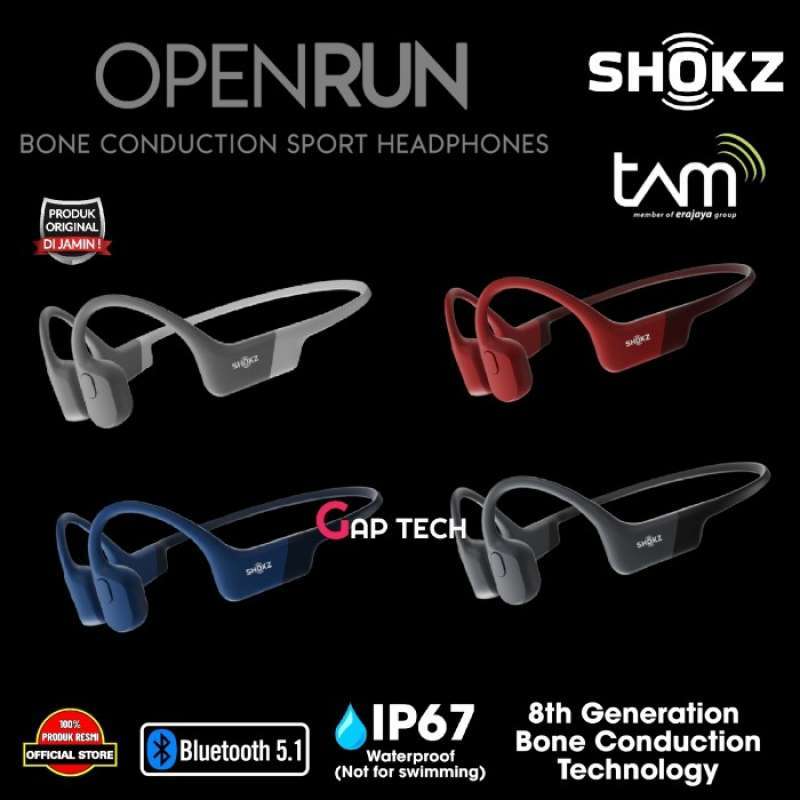 Promo Shokz Openrun / Open Run Bone Conduction Open-Ear Endurance ...