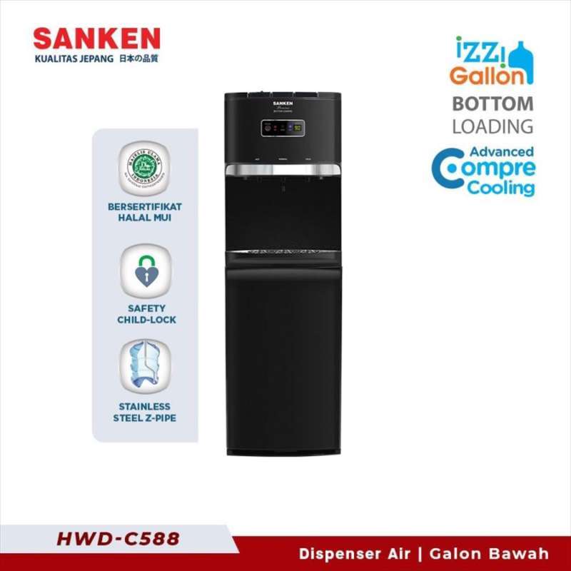 Jual Sanken Dispenser Galon Bawah HWD-C588 Xatria Pro Series LED ...