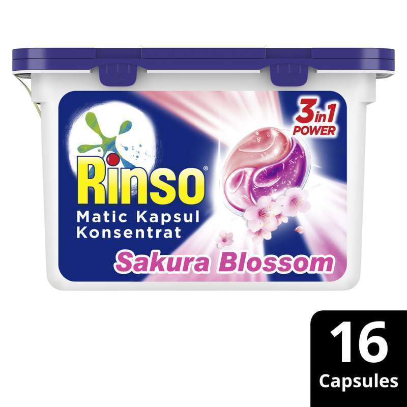 Promo Smg/jog/solo - Rinso Matic Kapsul Konsentrat Sakura Blossom [16 ...