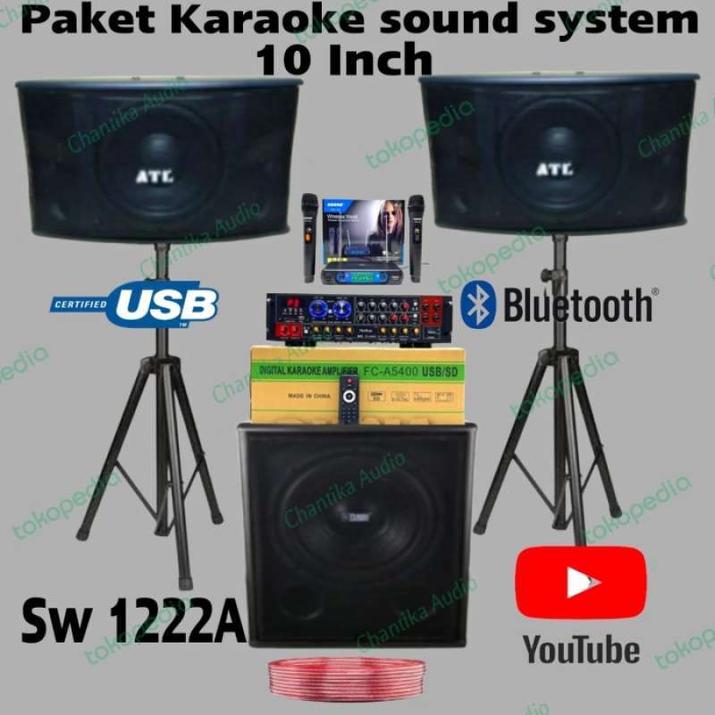 Jual Paket Karaoke Sound System Atl Hf 1010 Pro Subwoofer 12 Inch ...