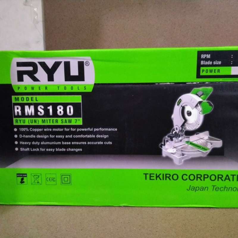 Promo Tekiro Ryu Rms180 Miter Saw Mesin Potong Aluminium Besi Kayu Rms ...