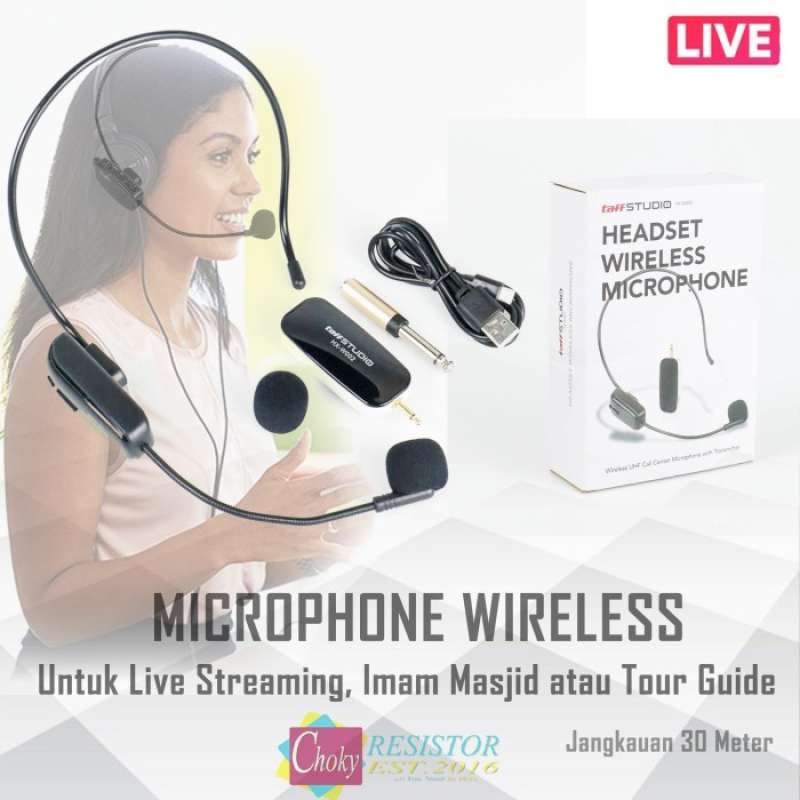 Promo Taffstudio Wireless Uhf With Transmitter Untuk Imam Masjid Hx-W002 Diskon 23% di Seller ...