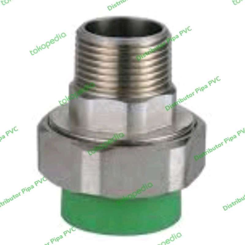 Jual Male Union Ppr 2 Inch Watermur Drat Luar 63mm Fitting Ppr Pipa Ppr ...
