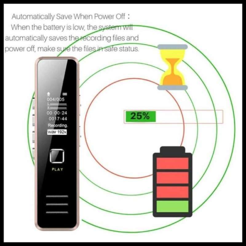 Promo Alat Perekam Suara Audio Digital Mini Voice Recorder 32Gb ...