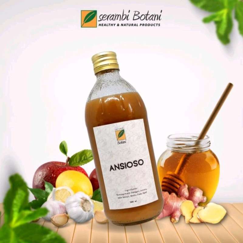 Jual Jus Bawang Putih Tunggal Jahe Merah Lemon ANSIOSO 500 ML di Seller Serambi Botani Official ...