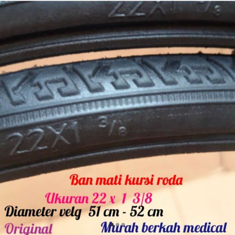 Jual Ban Mati Kursi Roda Ukuran 22 X 1 3 / 8 Di Seller Makmur Sentosaa ...