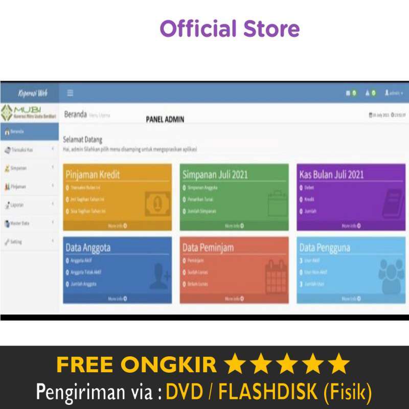 Promo Source Code Aplikasi Simpan Pinjam Koperasi Online Berbasis Web Koprasi Kredit Debit