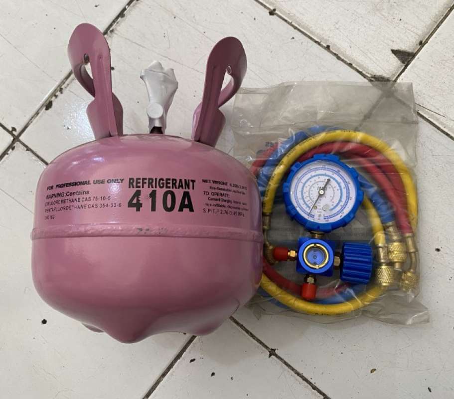 Promo Freon R410 Isi Ac Rumah 1 Set Dengan Selang Dan Manifold - Multicolor Diskon 23% di Seller ...