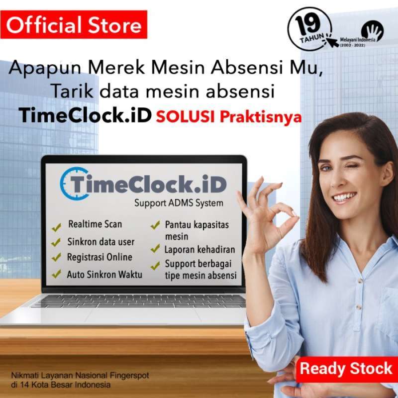 Promo Absensi Online Cloud Timeclock.Id - Adms Realtime Data Absensi Diskon 23% di Seller Ruang ...