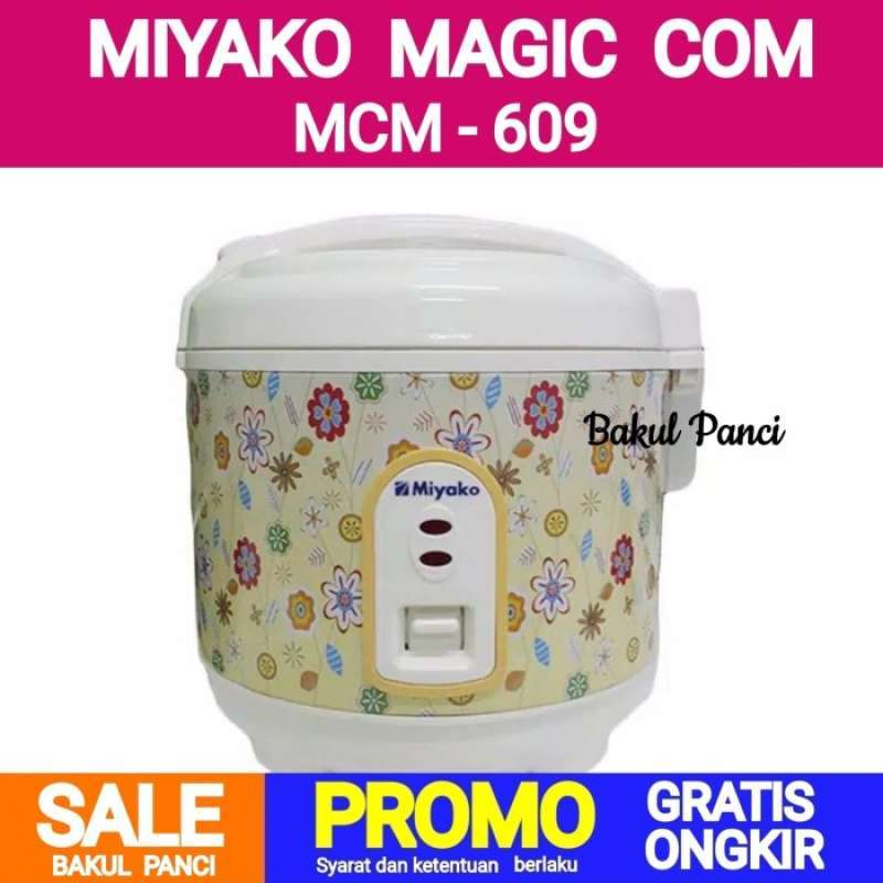 Promo Miyako Magic Com Mcm-609 Rice Cooker Magic Warmer Penanak Nasi ...