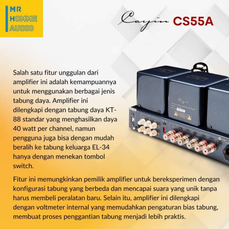 Jual Cayin Cs-55a Cs55a Cs 55a / Kt88 Vacuum Tube Integrated Amplifier Di Seller Mrhommeaudio ...