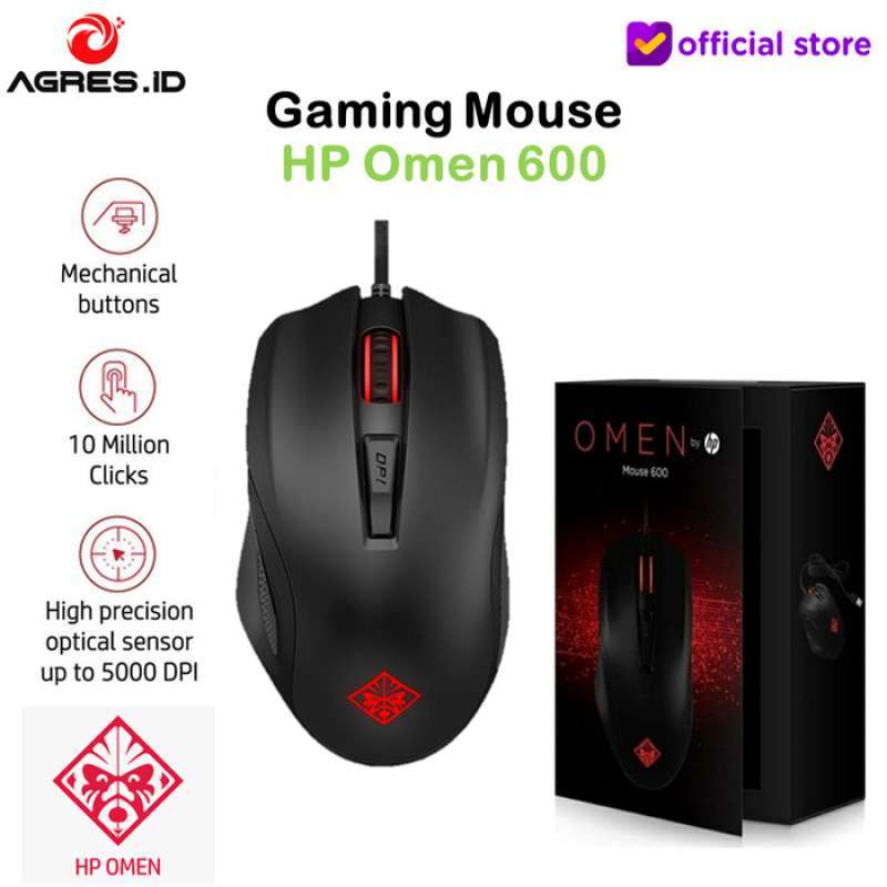 Jual Mouse Gaming HP OMEN 600 Original di Seller Indah Komputer - Tegal ...