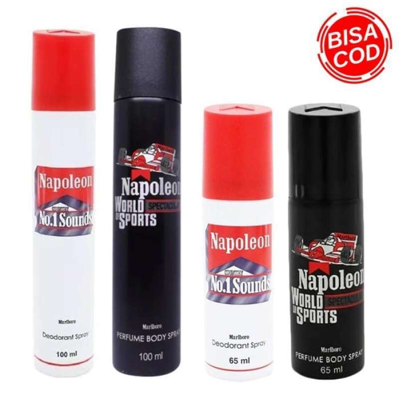 Jual Napoleon Marlboro parfum Deodoran spray original - Putih 100ml di ...
