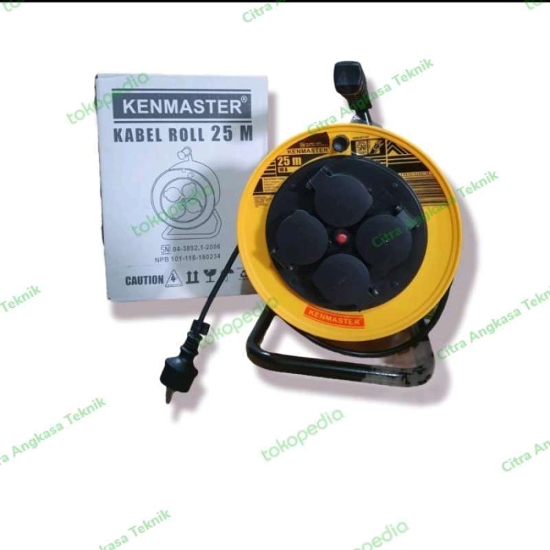 Promo Kabel Roll Kenmaster 25 meter SNI / kabel rol kerja 25m Diskon 23 ...