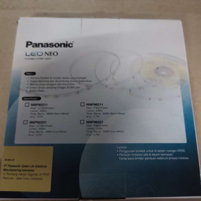 Jual Led Strip Light Panasonic 4,5 Watt / 5M Warna Kuning 3000K /Warm ...