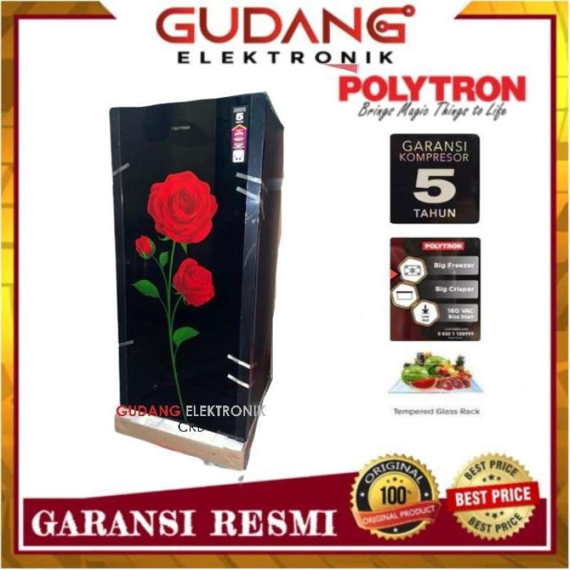 Jual Lemari Es 1 Pintu Polytron Pra 18 Crx Kulkas Polytron Pra-18crx Di ...
