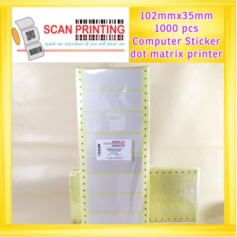 Promo continuous sticker tom & jerry 102x35mm utk printer dot matrix ...